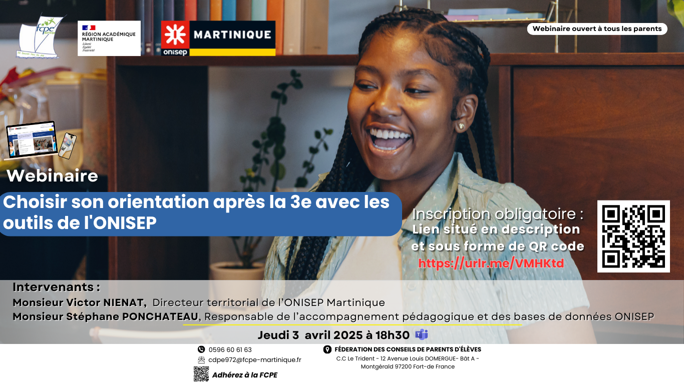 Choisir son orientation après la 3e avec les outils de l'ONISEP | FCPE